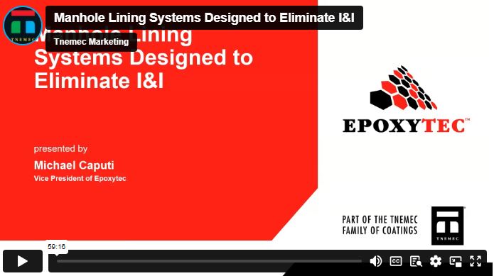 Manhole Lining Systems Designed to Eliminate I&I - Epoxytec